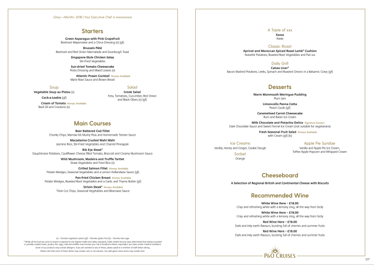 5 places to eat Dinner aboard P&O Britannia – Lois : 𝙽𝚘 𝙲𝚛𝚞𝚒𝚜𝚎 𝙲𝚘𝚗𝚝𝚛𝚘𝚕